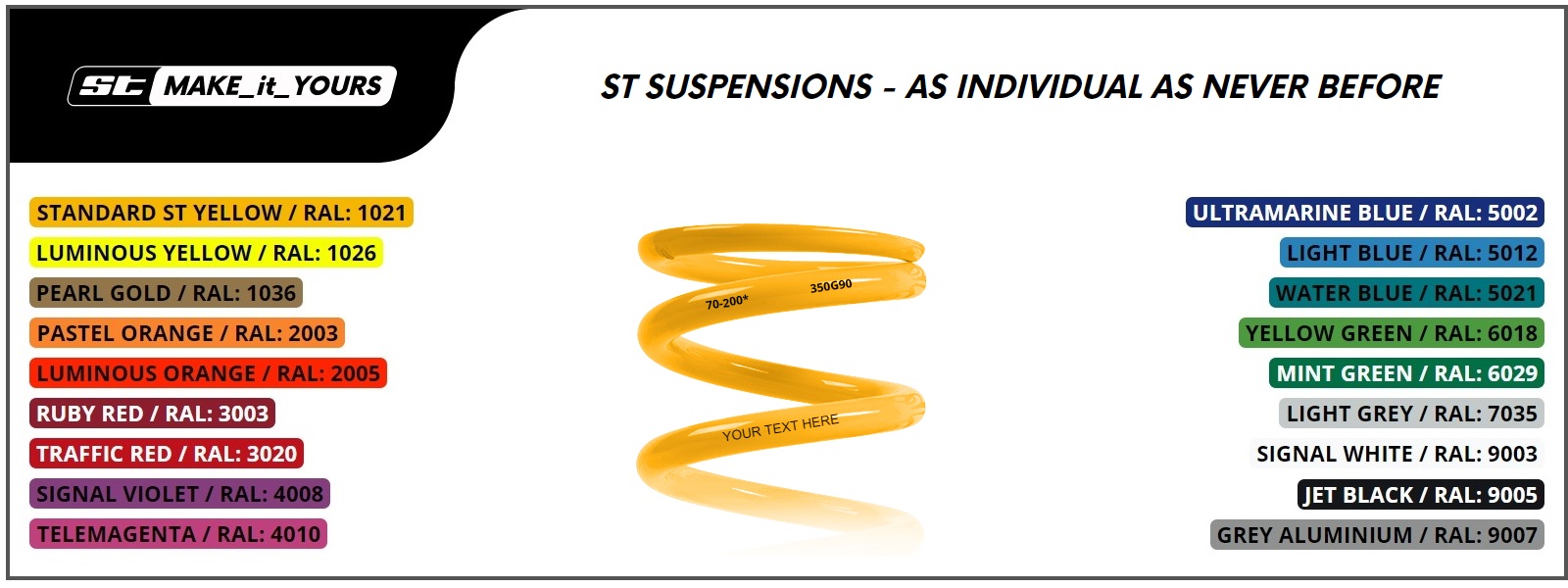 ST Height Adjustable Spring Kit (Lowering Springs) - F90 M5 – Products ...